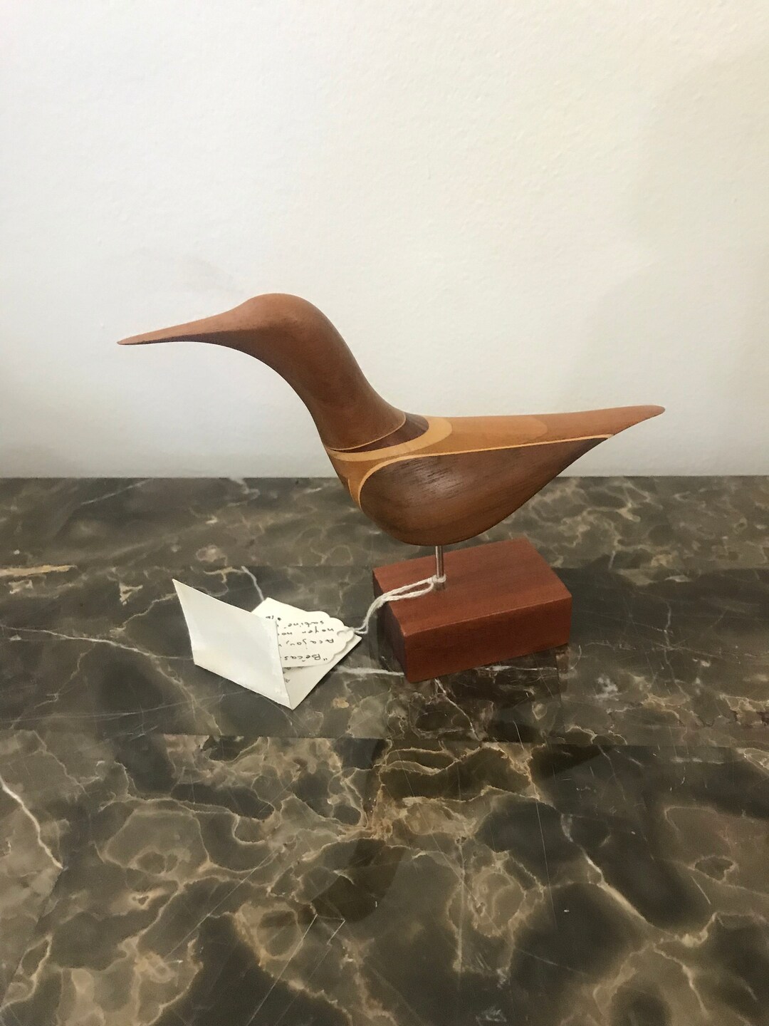 Exquisite Hand Carved Wood "becassine" (snipe) Bird Carving Sculpture ...