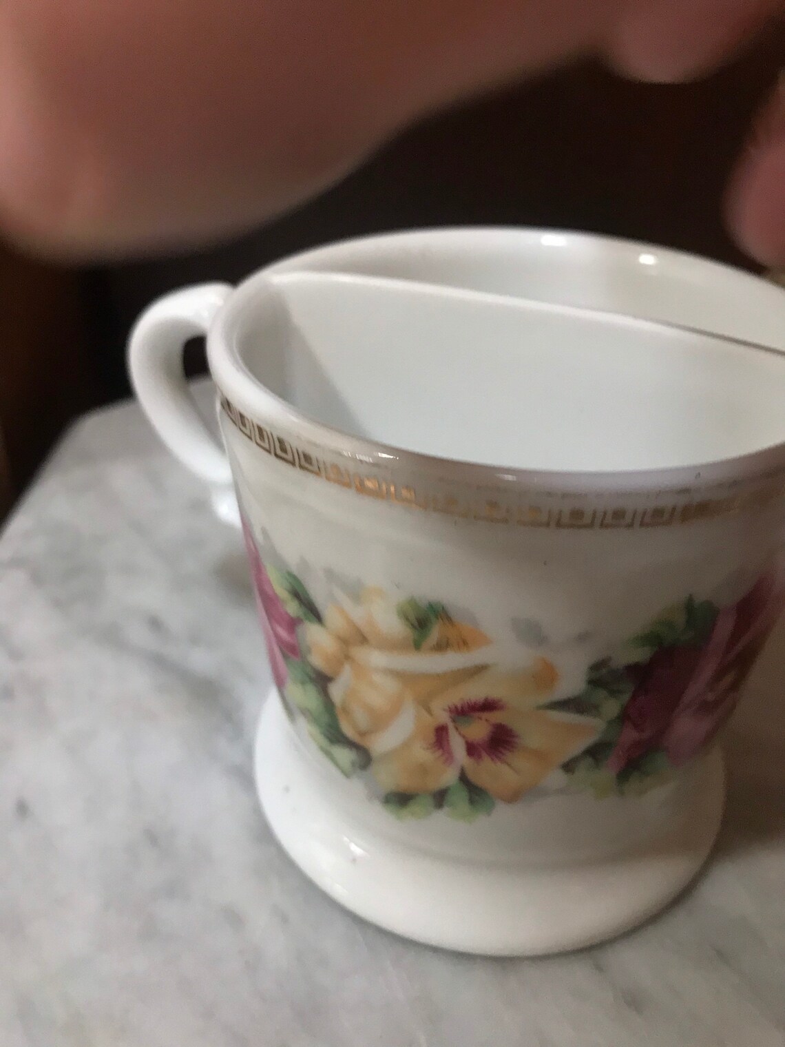 2 Antique Barber Shaving Cups Mugs and Brush Mignonette Z.S.& | Etsy