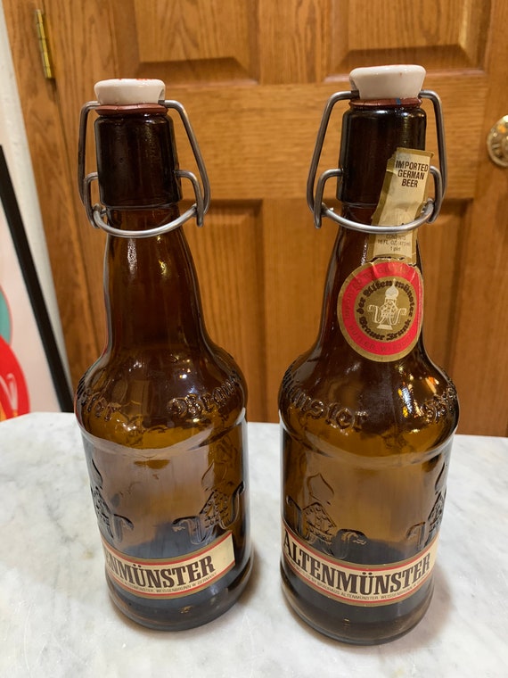 Pair of Vintage Altenmunster Beer Bottle W. Germany Amber | Etsy