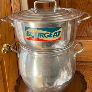 Vintage Bourgeat France Aluminum Couscous Steamer Pot Cooker Cookware ...