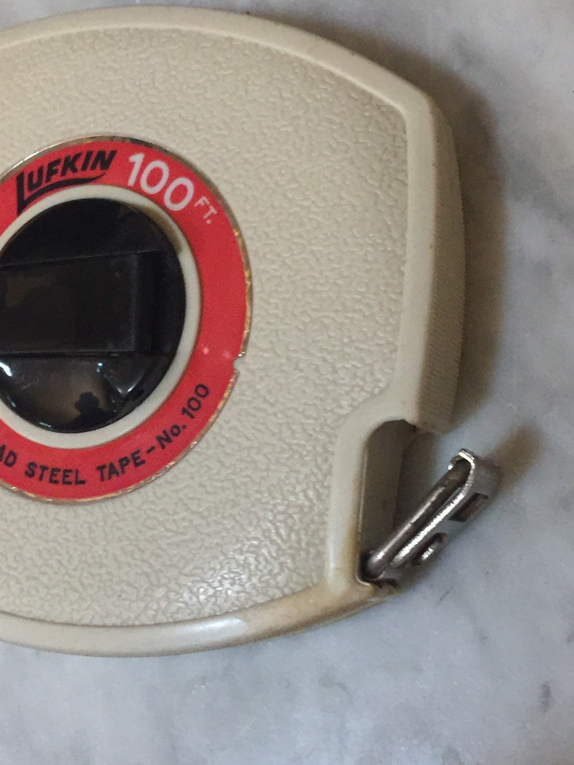Vintage Lufkin 100 Foot Tape Measure White Clad Steel Tape No. - Etsy