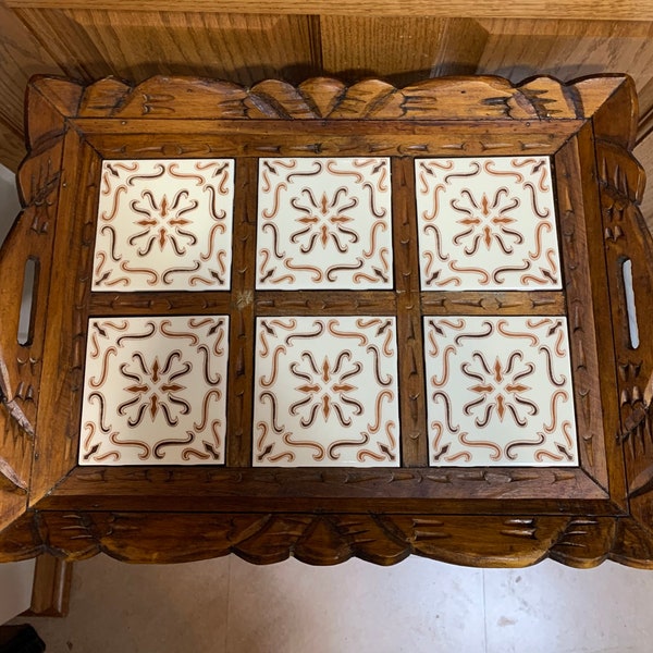 Carved Wood Tray - Etsy