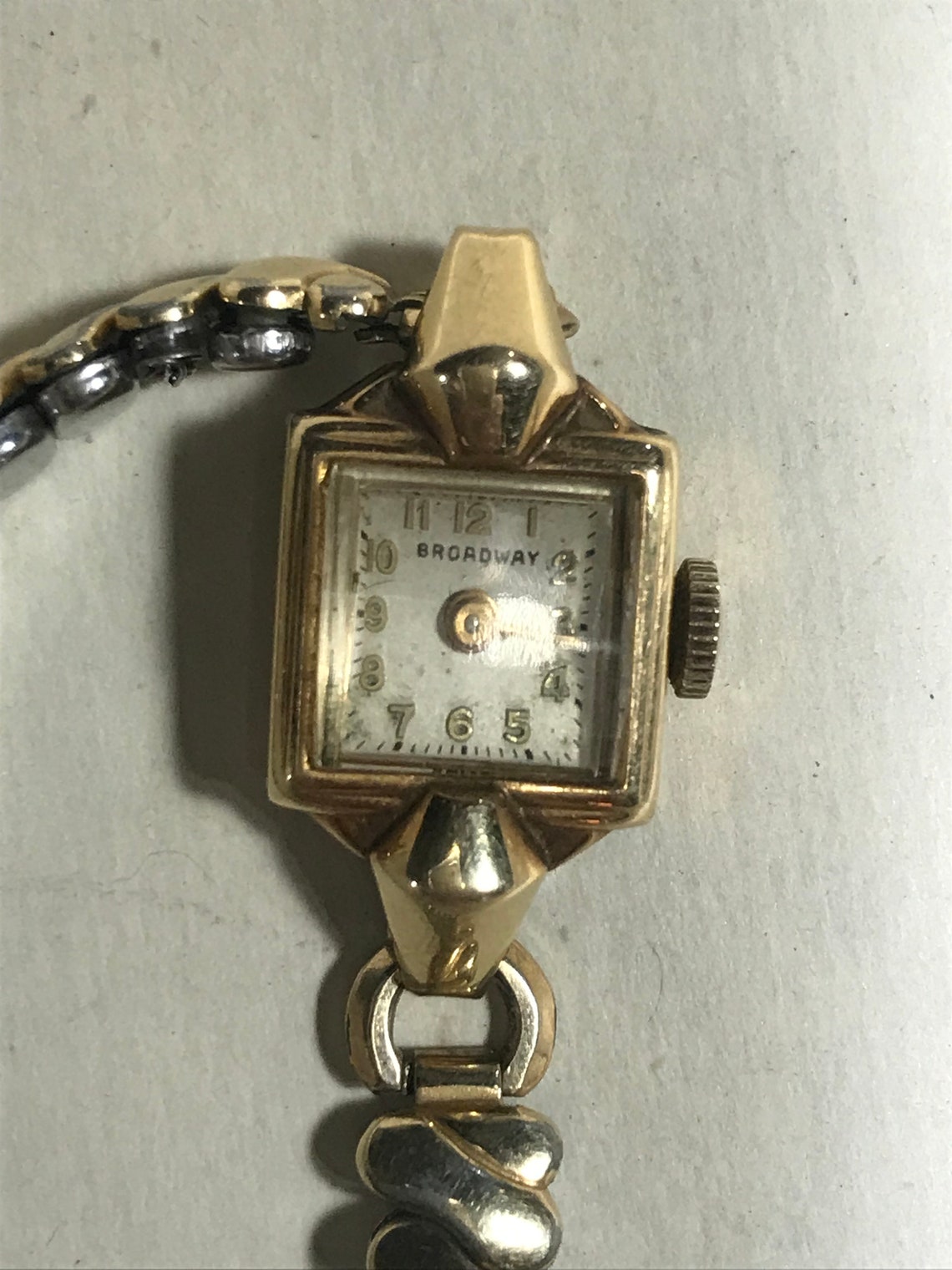 14 KT Gold BROADWAY Swiss Fit Rite Ladies Watch Working & - Etsy