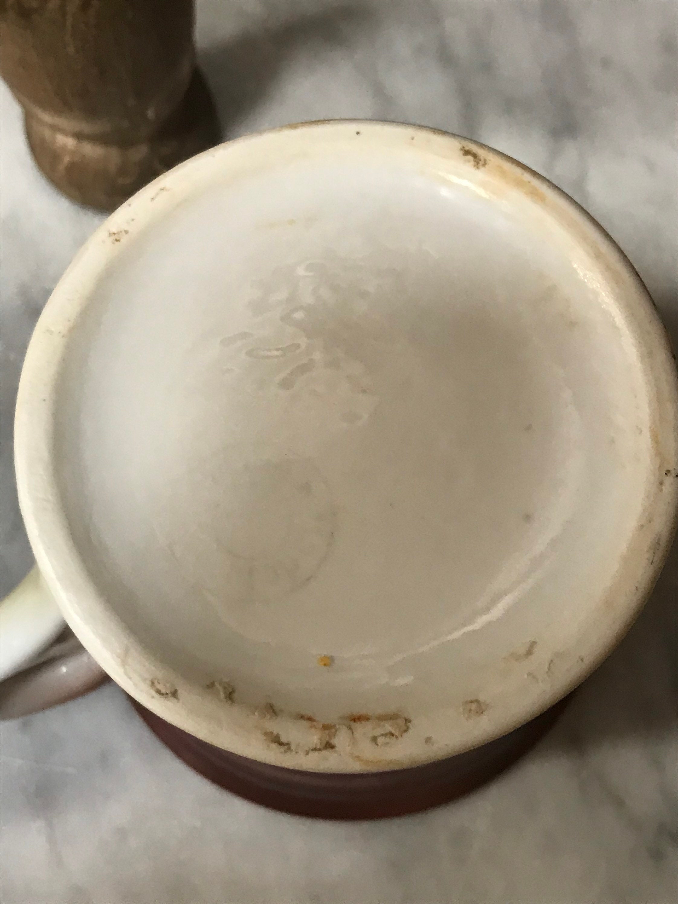2 Antique Barber Shaving Cups Mugs and Brush Mignonette Z.S.& Co ...