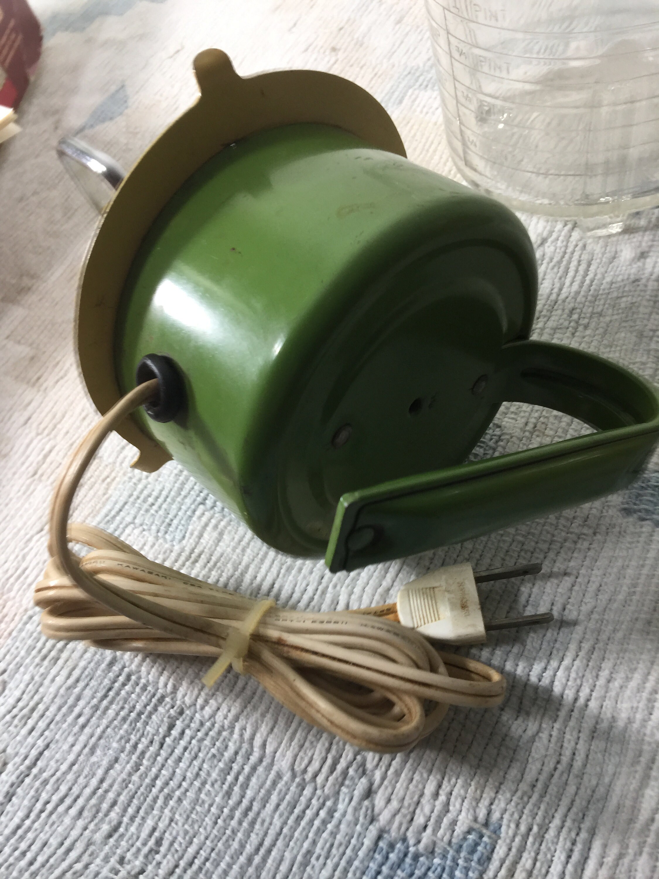 Unique Kwik Way Electric Egg Beater Mixer Green With Vidrio | Etsy