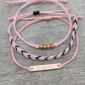 ROSE RUSH Pack Pura Vida Inspired Bracelets Rose Gold, Pink, White ...