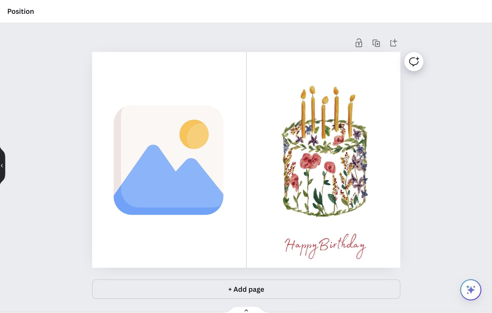 Hand Painted Happy Birthday Card - Canva Template - Etsy