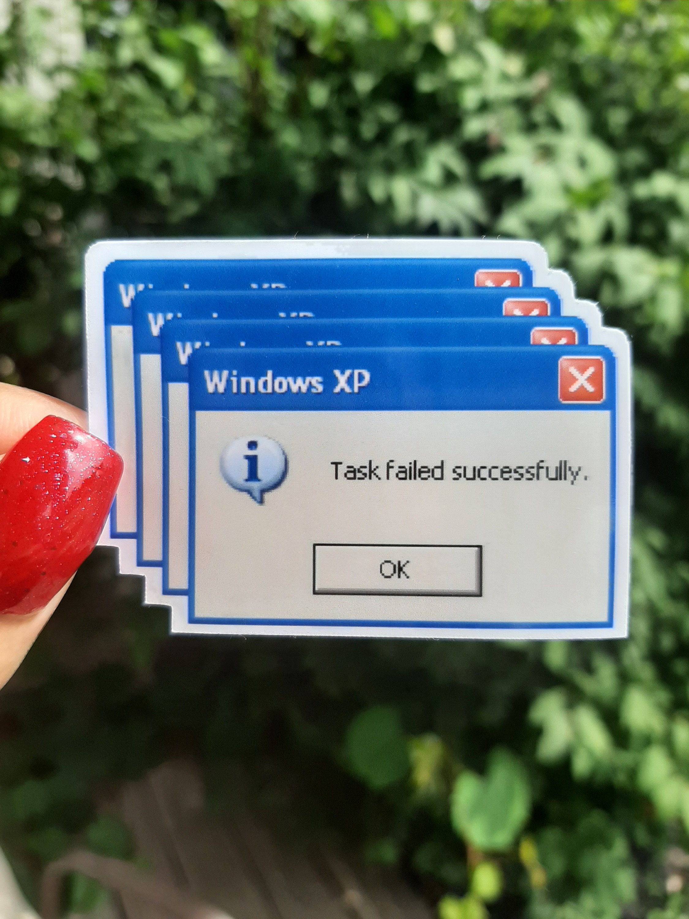 Task Failed Successfully Vinyl Sticker - Etsy