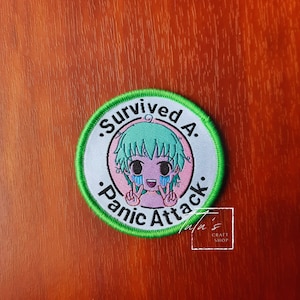 Mental Health Embroidered Merit Badge Anxiety Adulting Iron on Patch - Etsy