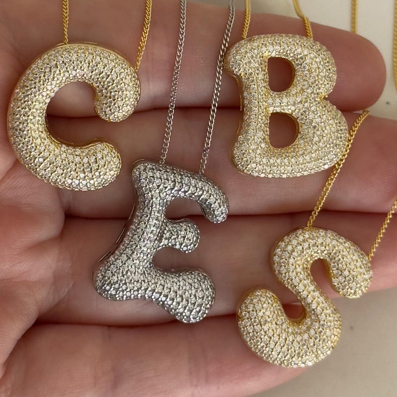 Large Cz Stone Necklace - Etsy