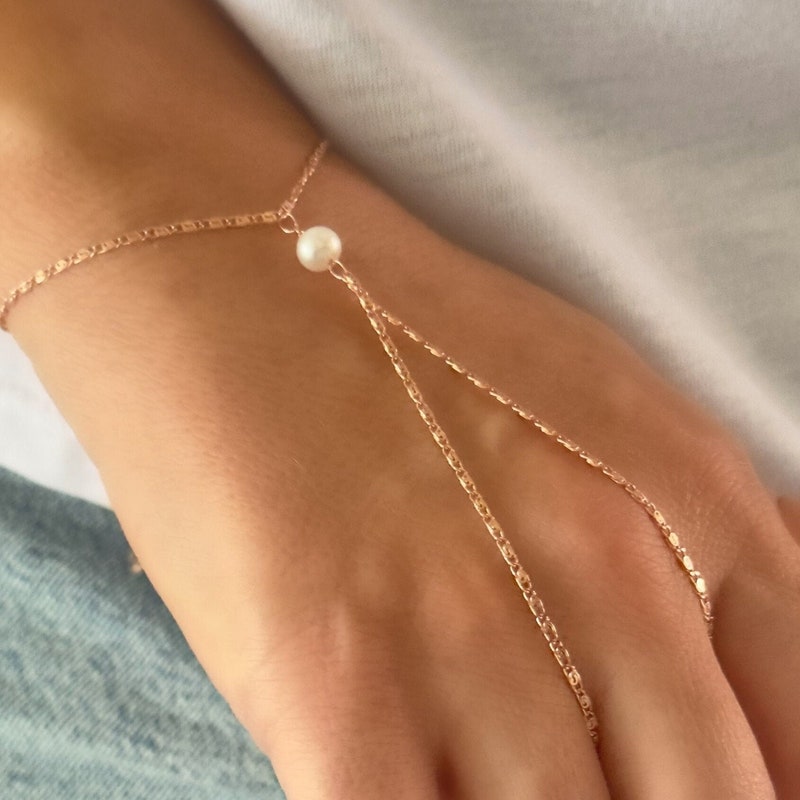 Chain Ring Bracelet - Etsy