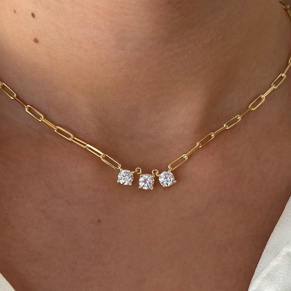 Trio Necklace - Etsy