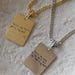 Custom Handwriting Necklace: 14k Gold Engraved Signature Pendant ...