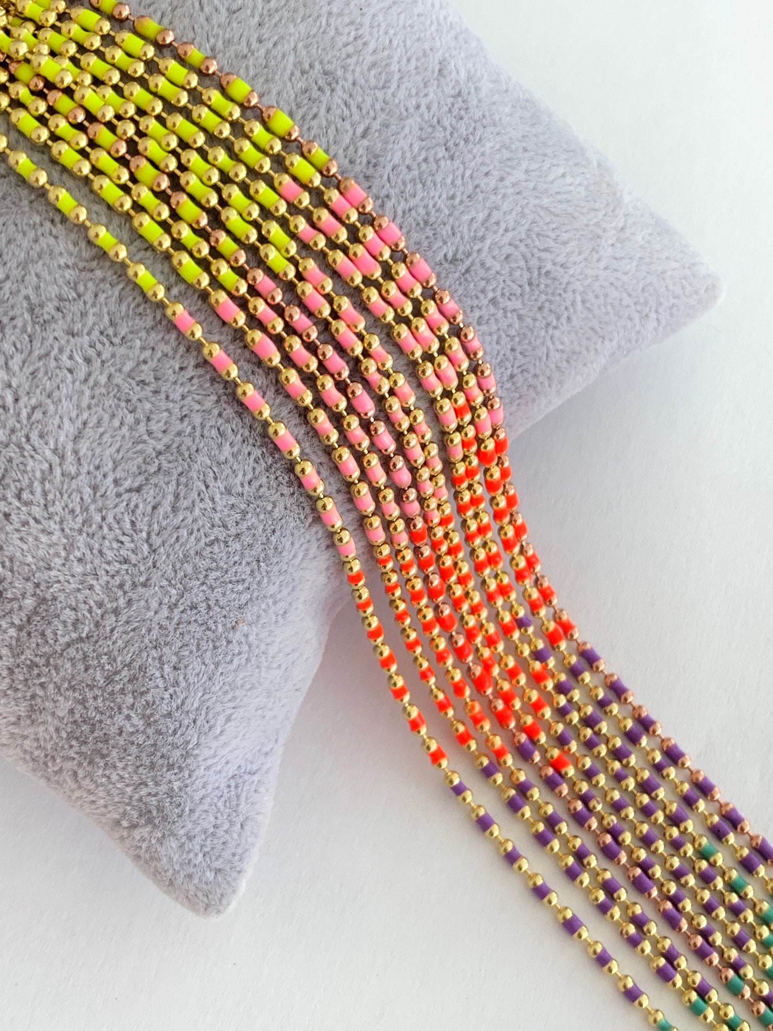 Multicolor Enamel Anklet Colorful Enamel Ankle Bracelet - Etsy