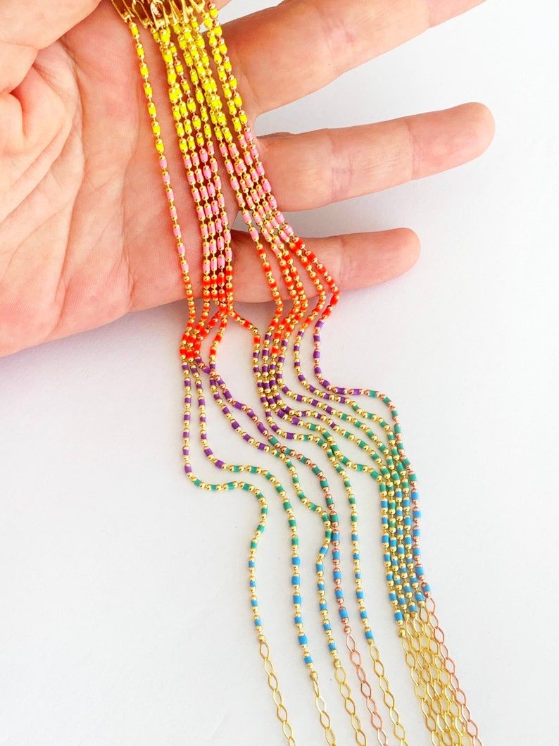 Multicolor Enamel Anklet Colorful Enamel Ankle Bracelet - Etsy