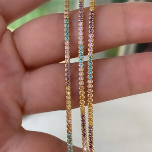 Tennis Necklace Choker Tennis Chain Crystal Choker Necklace - Etsy