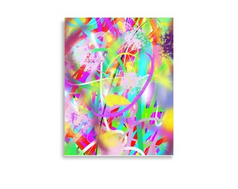 Bright Scramble Art - Etsy