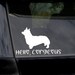 Corgi Dog Decal Welsh Corgi Decal Car Decal Dog Decal Dog Breed Dog ...