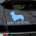 Corgi Dog Decal Welsh Corgi Decal Car Decal Dog Decal Dog Breed Dog ...