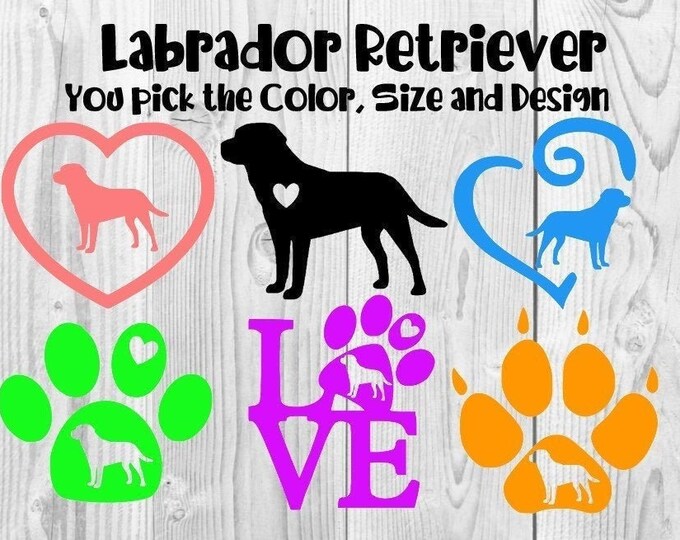 Labrador Retriever Decal - Etsy