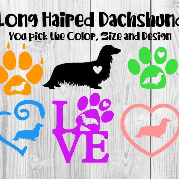 Long Dog Car Decal - Etsy