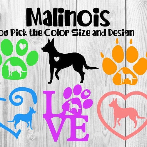Belgian Malinois Decal - Etsy