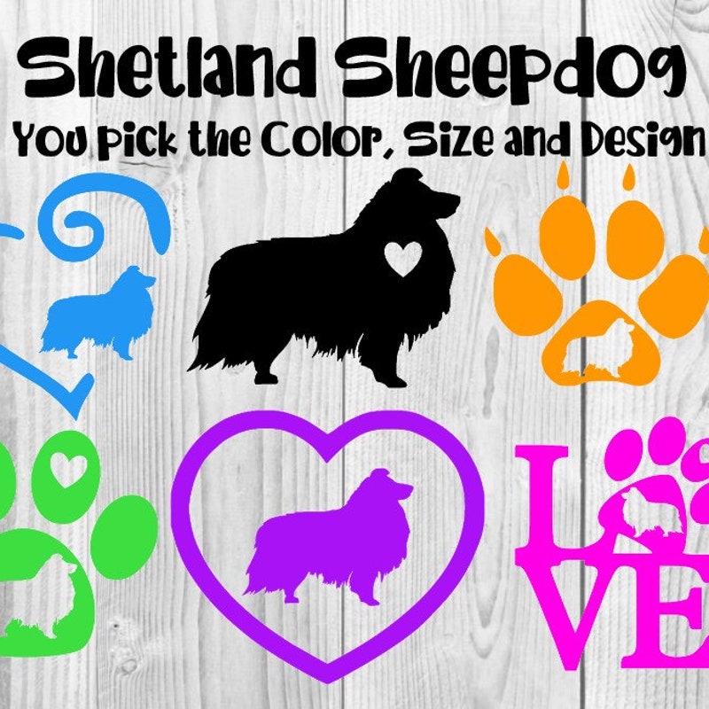 Sheltie Stickers - Etsy