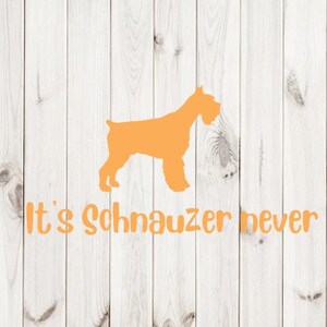 Schnauzer Dog Decal Schnauzer Decal Breed Decal Dog Decal Dog Sticker ...