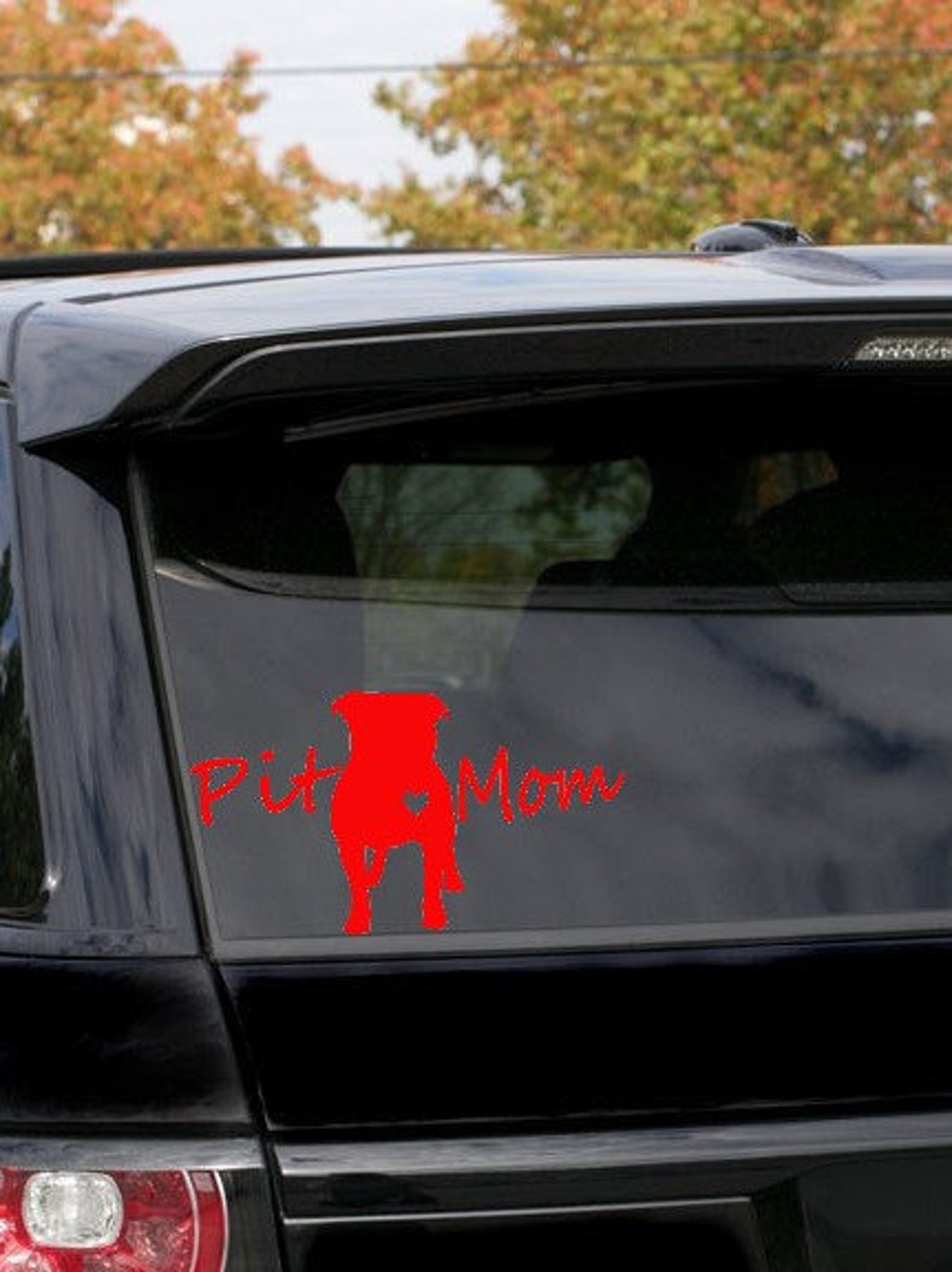 Pit Mom Decal Pit Decal Pitty Decal Dog Decal Dog - Etsy