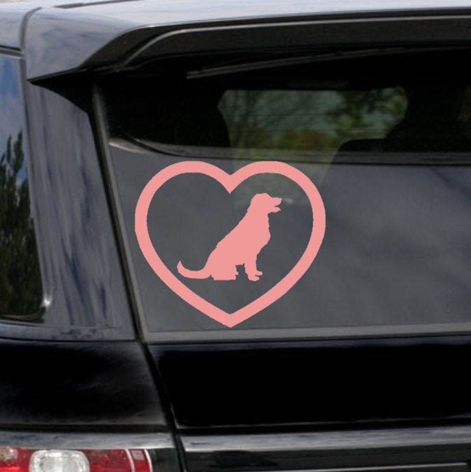 Golden Retriever Decal Dog Car Decal Golden Decal Dog - Etsy
