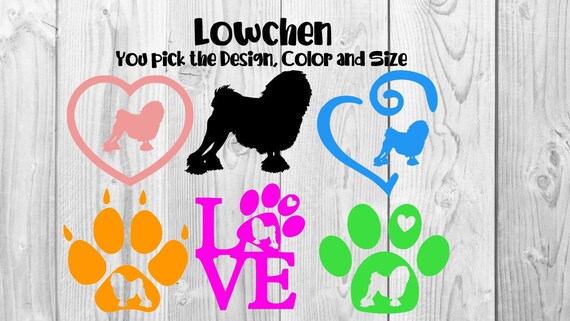 Lowchen Dog Decal Lowchen Decal Dog Car Decal Dog Decal | Etsy