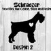 Schnauzer Dog Decal Schnauzer Decal Breed Decal Dog - Etsy