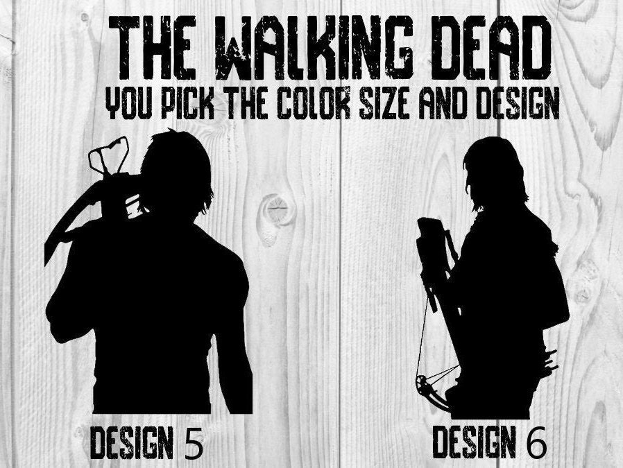 Rick Grimes Decal Twd Decal Negan AMC Twd the Walking - Etsy
