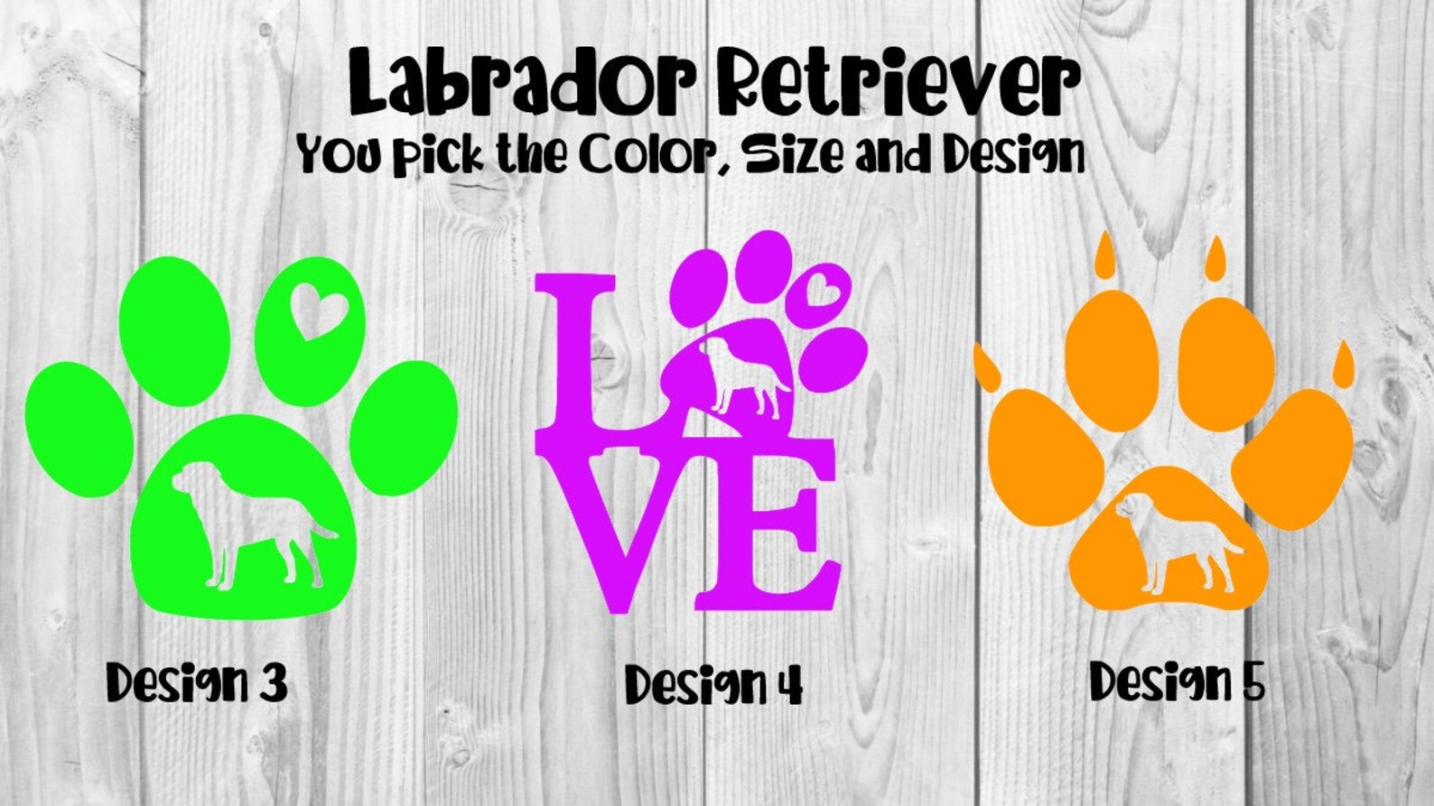 Labrador Retriever Dog Decal Lab Decal Retriever Decal | Etsy