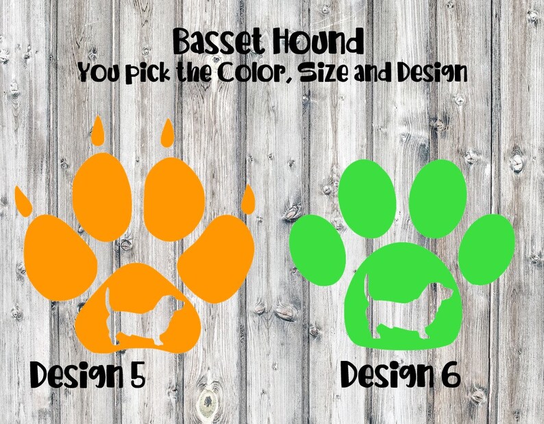 Basset Hound Dog Decal Hound Decal Basset Hound Dog | Etsy