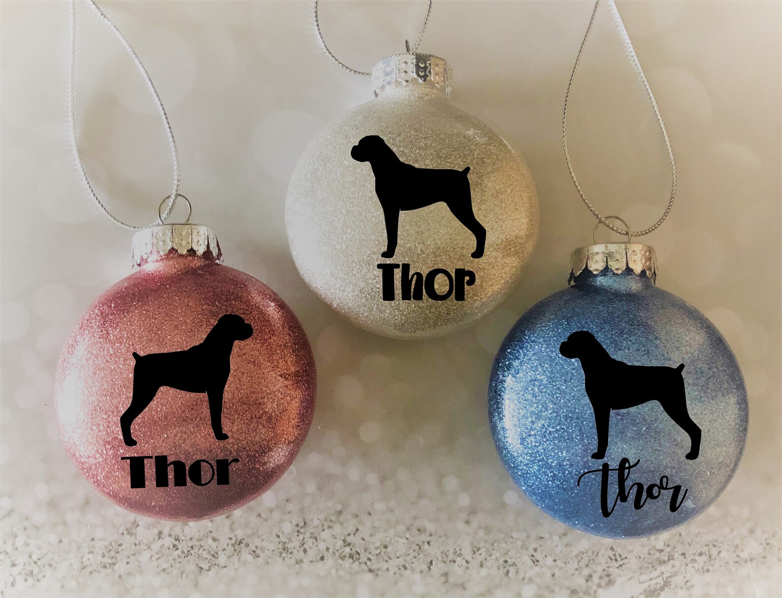 Basenji Bloodhound Boxer Bulldog Dog Tree Ornament - Etsy