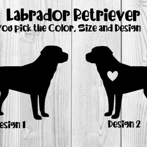 Labrador Retriever Dog Decal Lab Decal Retriever Decal Dog Decal Dog ...