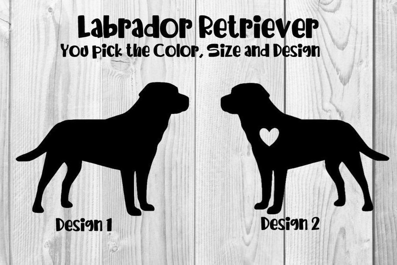 Labrador Retriever Dog Decal Lab Decal Retriever Decal | Etsy