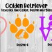 Golden Retriever Decal Dog Car Decal Golden Decal Dog - Etsy