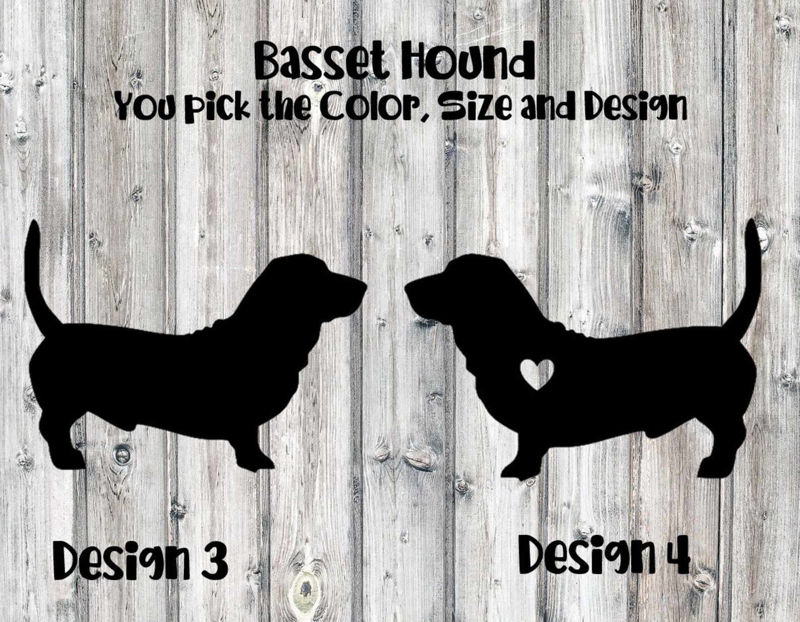 Basset Hound Dog Decal Hound Decal Basset Hound Dog - Etsy