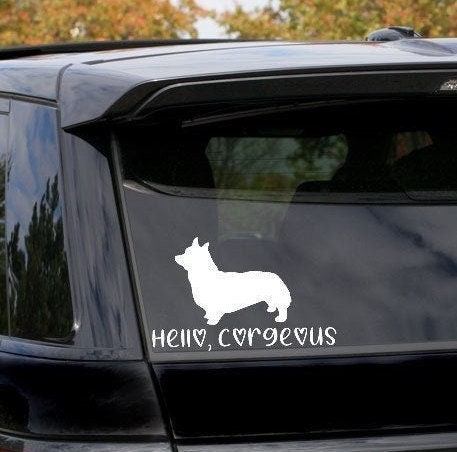 Corgi Dog Decal Welsh Corgi Decal Car Decal Dog Decal - Etsy