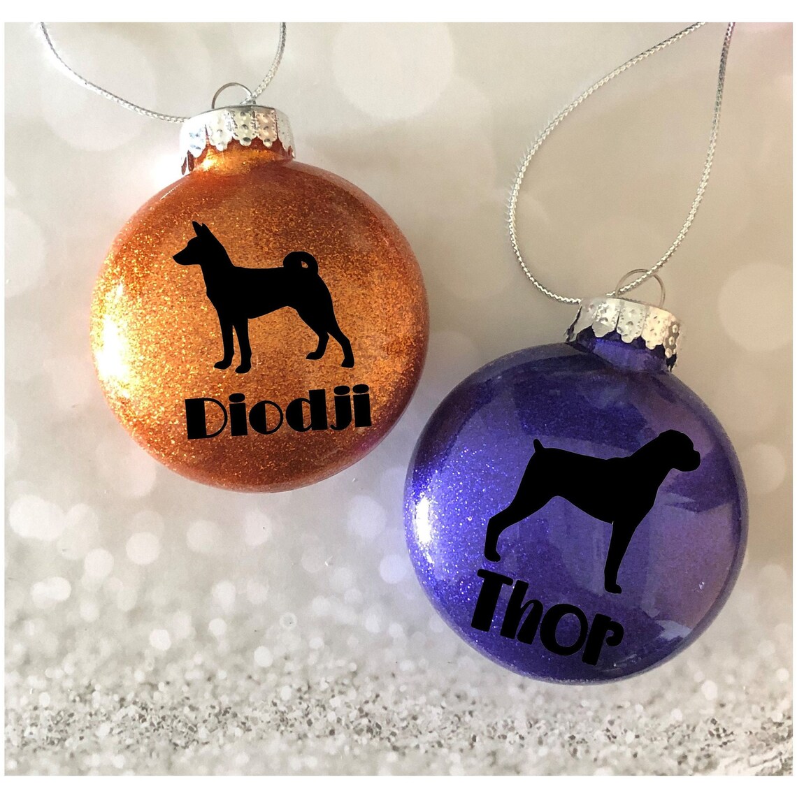 Basenji Bloodhound Boxer Bulldog Dog Tree Ornament - Etsy