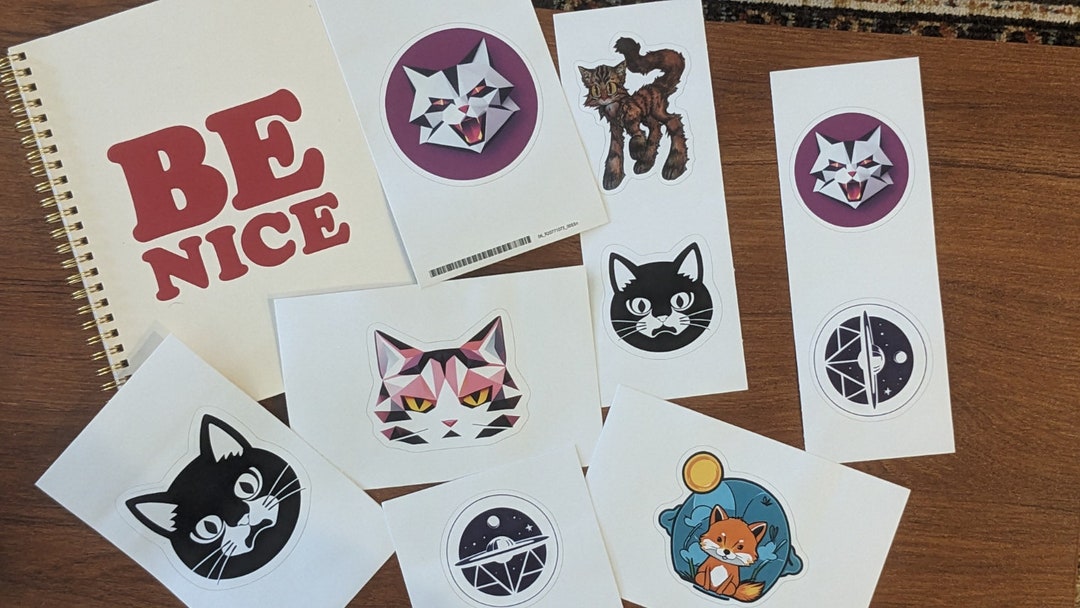 Cute Fox 6 Pack Kiss-cut Vinyl Decals 4x6 Inch Sheet - Etsy