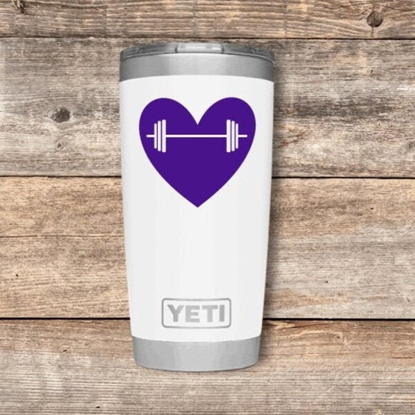 Barbell Car Decal - Etsy