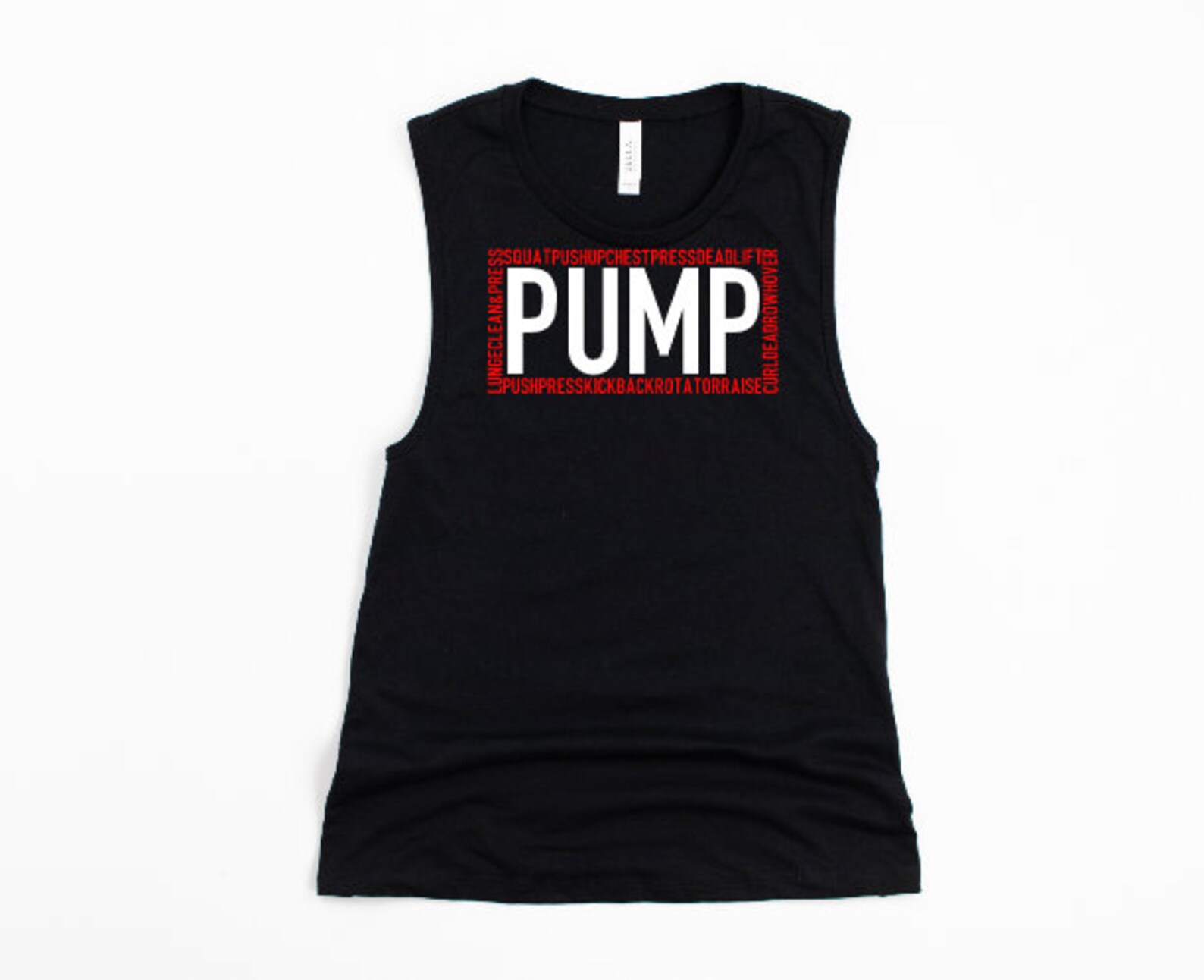 PUMP WORDS SHIRT / Pump Class Tank Top / Women's Racerback | Etsy