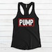 PUMP WORDS SHIRT / Pump Class Tank Top / Women's Racerback - Etsy