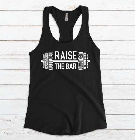 RAISE THE BAR / Weight Lifting Shirt / Body Pump Shirt / - Etsy