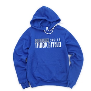 TRACK and FIELD HOODIE / Customized School Team Name / Premium Super ...