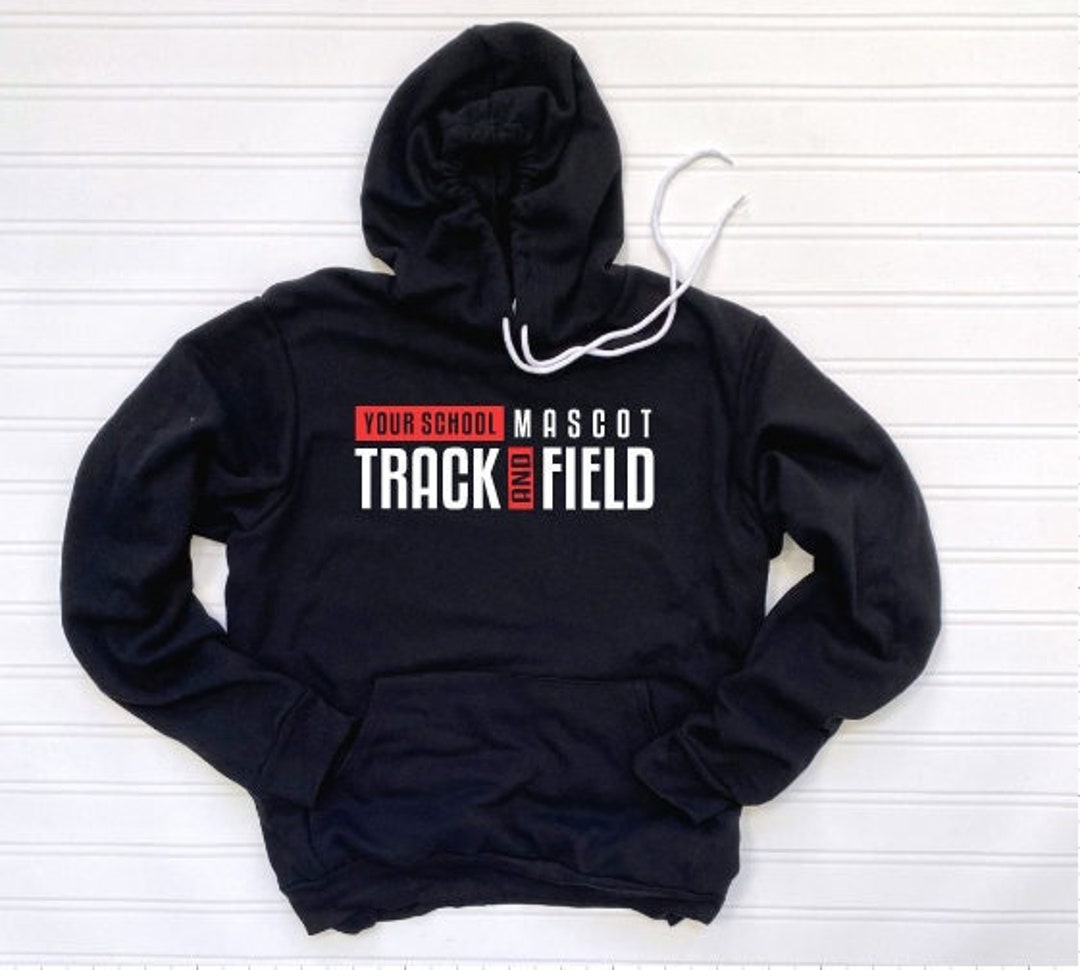 TRACK and FIELD HOODIE / Customized School Team Name / Premium Super ...