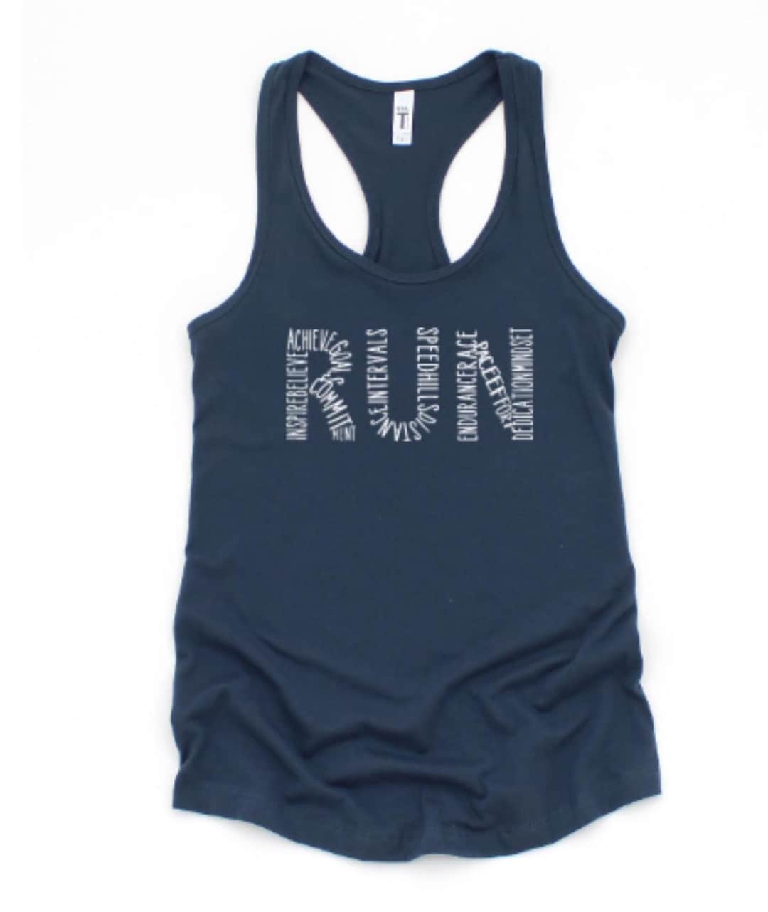 RUNNING TANK TOP Motivational Women's Racerback Shirt for Runners - Etsy